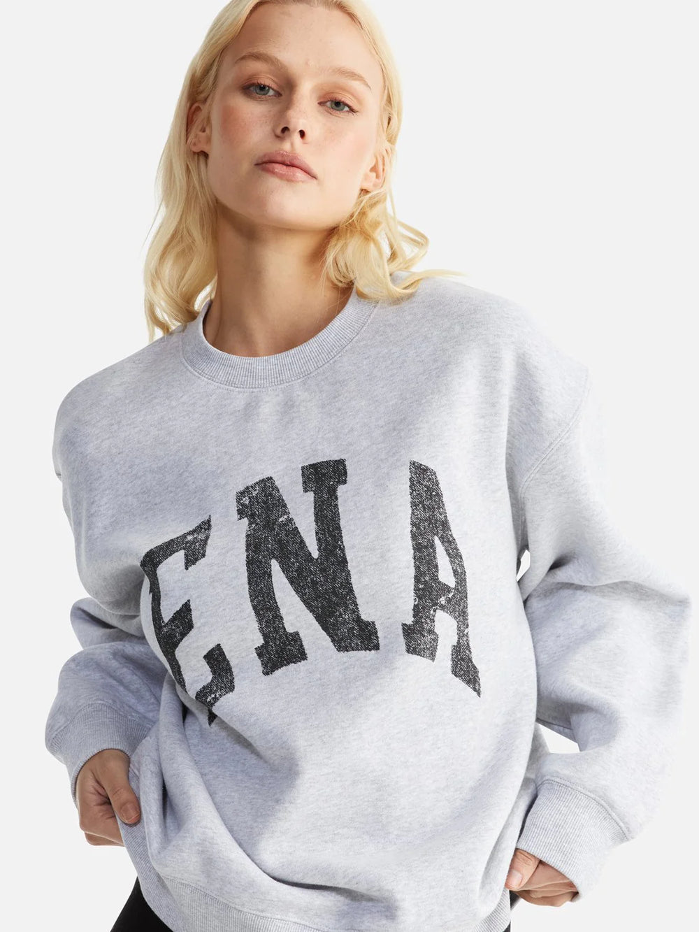 Ena Pelly Lilly Oversized Sweater Collegiate - Mid Grey Marle – Mali ...