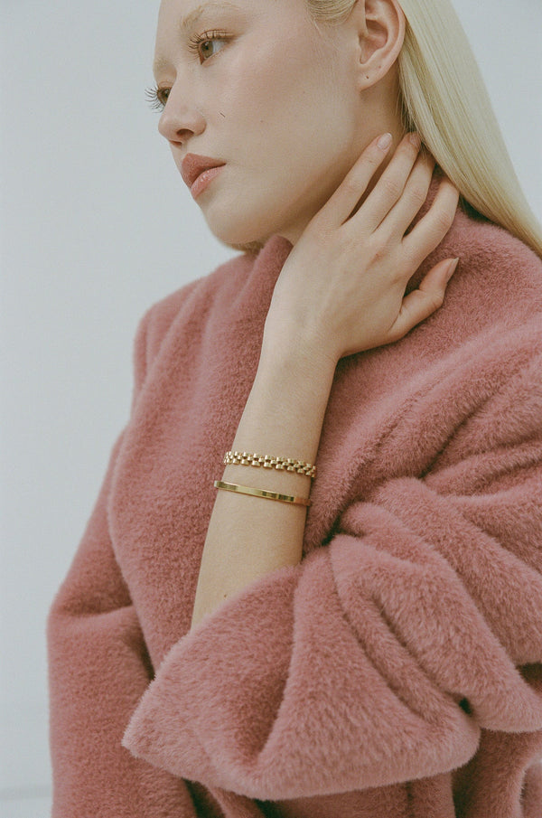 Dylan Bangle Plain - Gold - Mali Lane Boutique