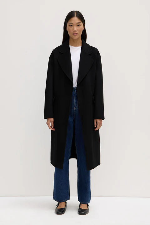 Assembly Label Sadie Single Breasted Wool Coat - Black – Mali Lane Boutique