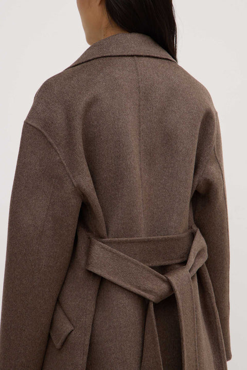 Assembly Label Sadie Single Breasted Wool Coat -Cocoa Marle – Mali Lane ...